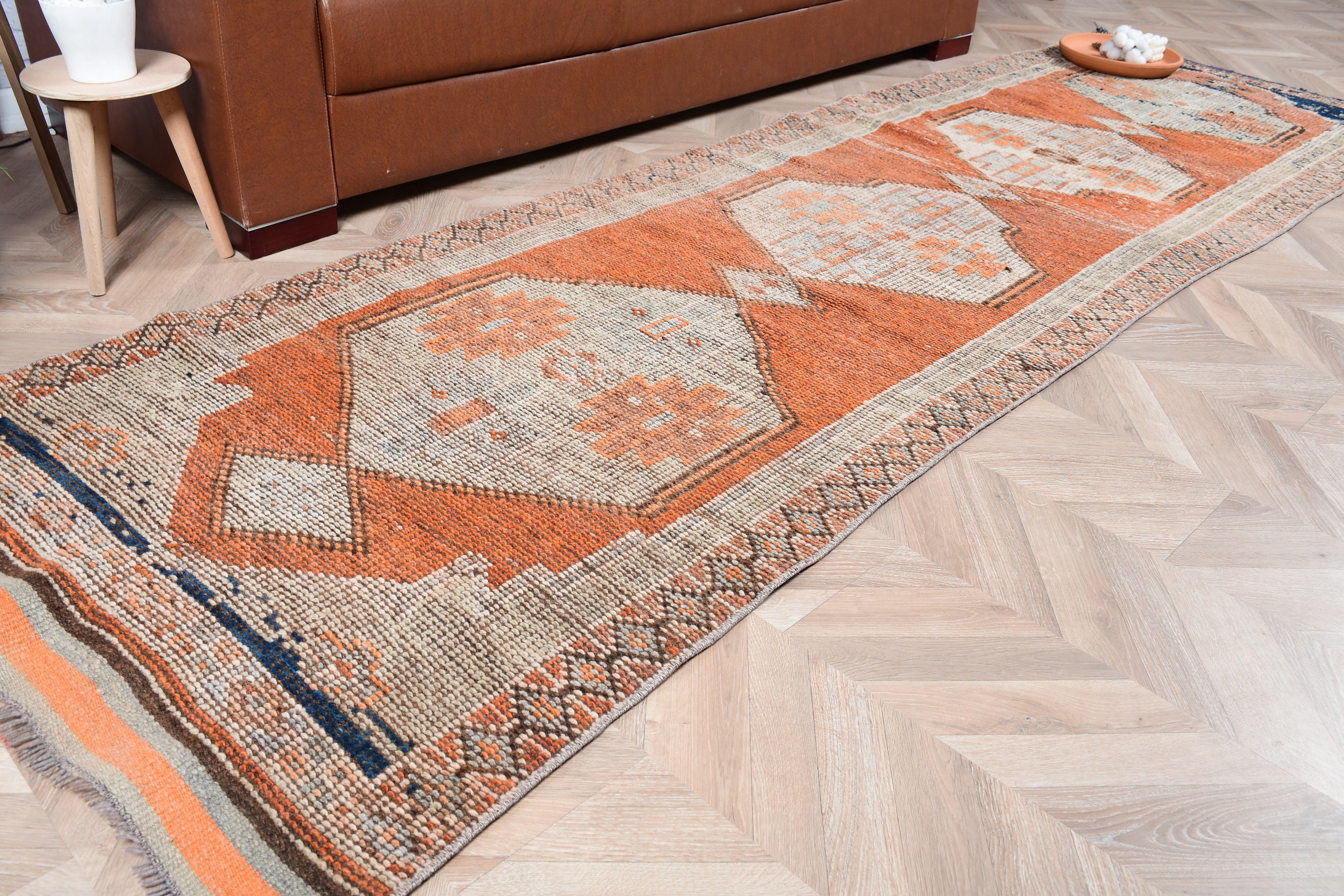 Turkish Rug, Vintage Rug, Oriental Rug, 3x9.9 ft Runner Rugs, Bedroom ...