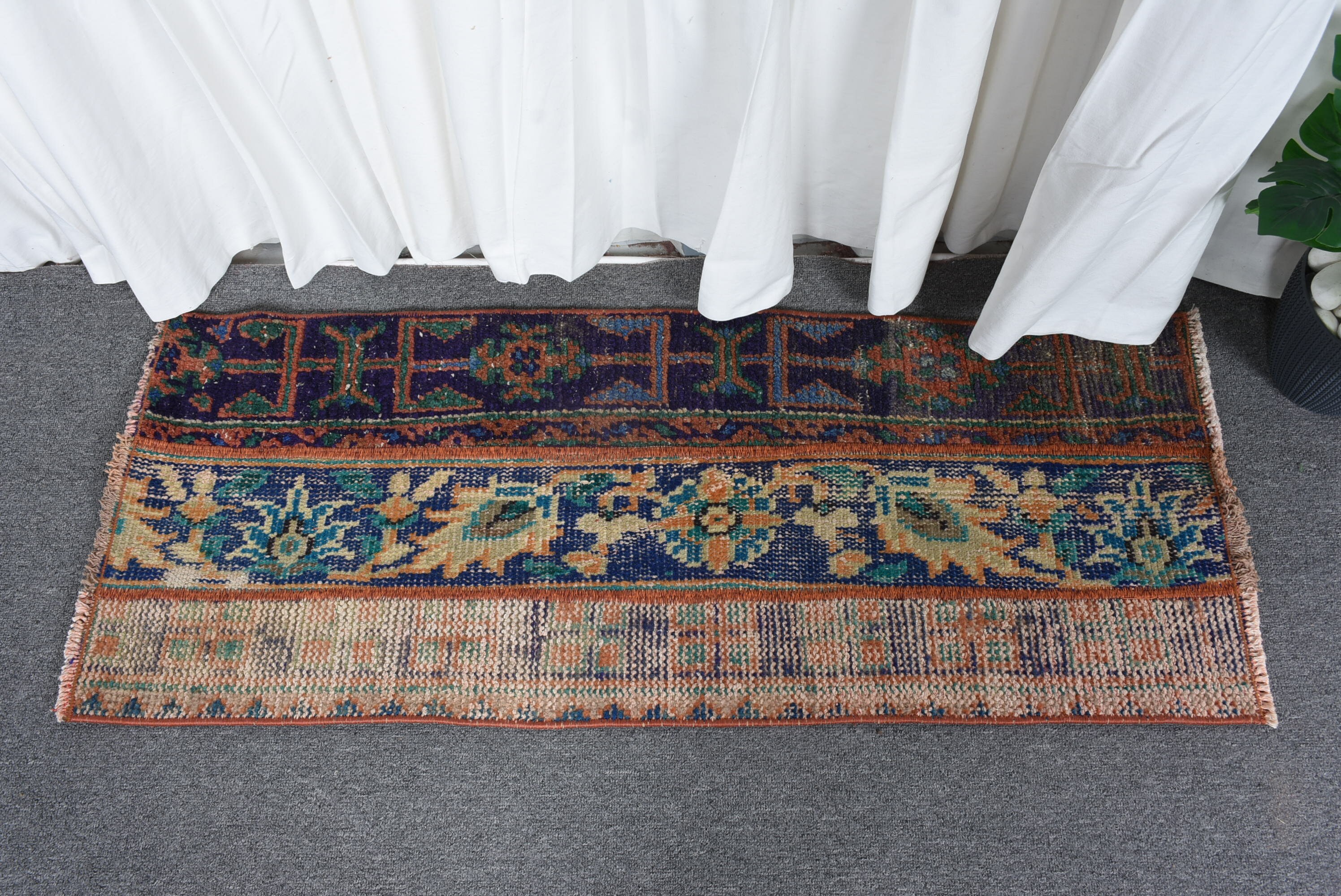 Cool Rug, Floor Rug, Turkish Rugs, Vintage Rug, 1.4x3.6 ft Small Rugs ...